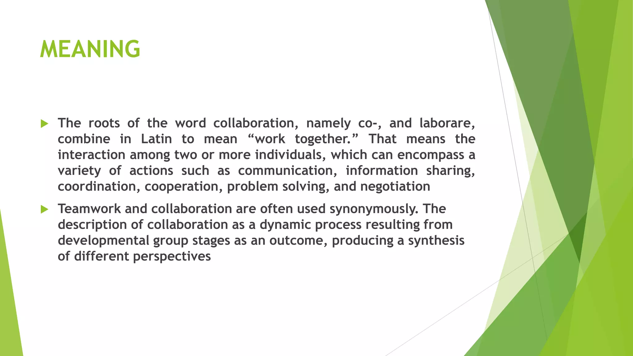 COLLABORATION, ISSUES IN NURSING AND MODELS | PPTX