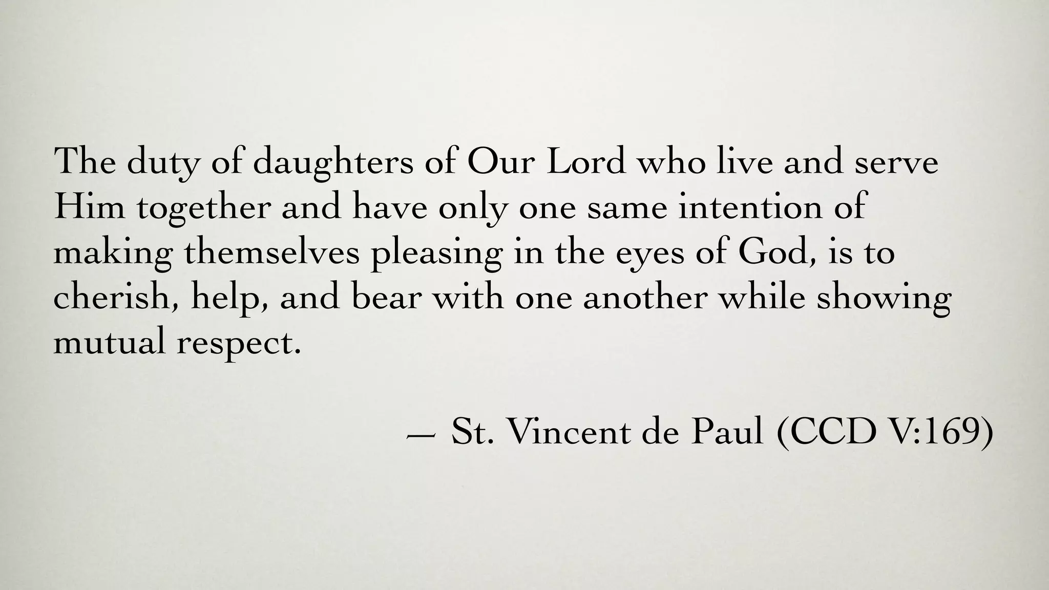 St. Vincent de Paul On Collaboration | PPT