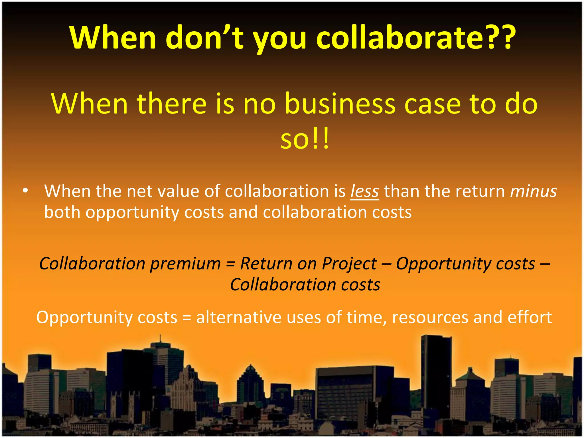 Collaboration speech to the National Innovation Conference | PDF