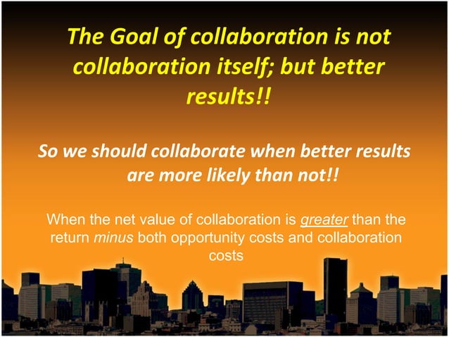 Collaboration speech to the National Innovation Conference | PDF ...
