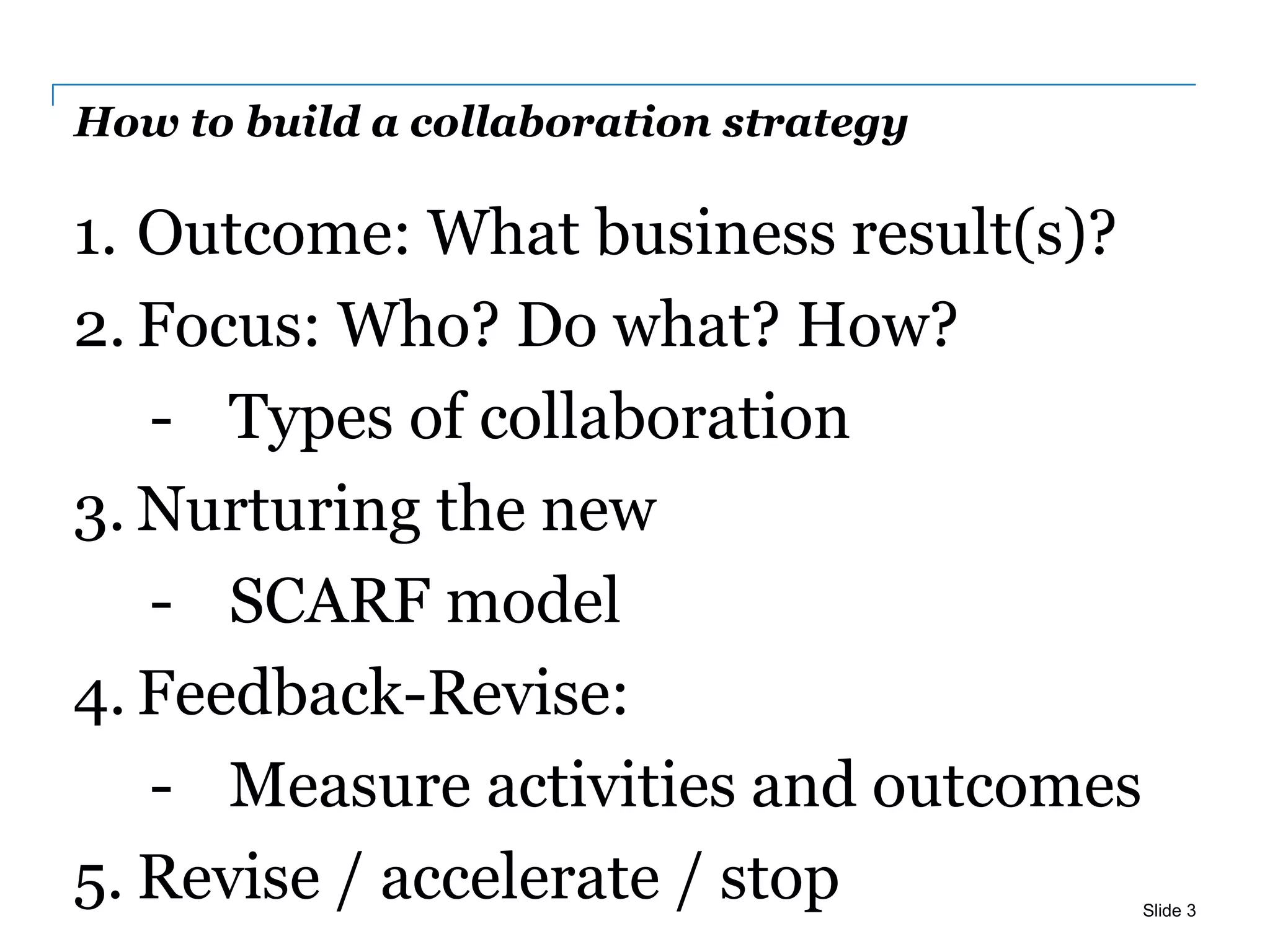 Collaboration strategy how-to | PDF | Business Administration | Business