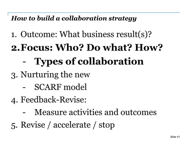 Collaboration strategy how-to | PDF | Business Administration | Business