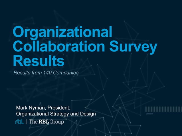 Organizational Collaboration Survey Results | PPT