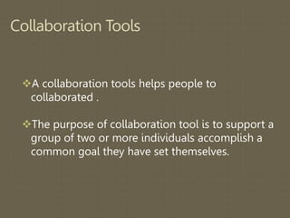 Collaboration tools | PPTX
