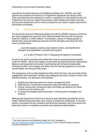 Collaborative Communication Skills Programme - evaluation report | PDF