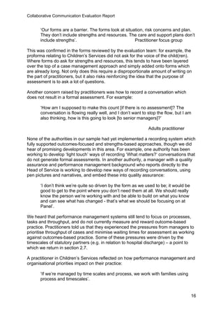 Collaborative Communication Skills Programme - evaluation report | PDF