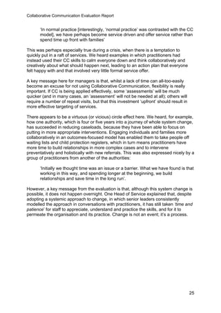 Collaborative Communication Skills Programme - evaluation report | PDF