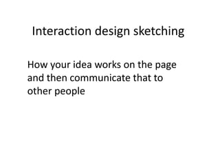 Collaborative design workshop preparation - Introduction to sketching ...