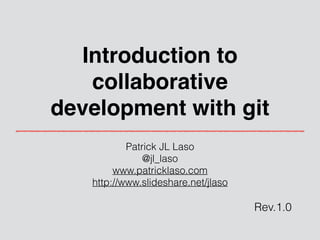 Collaborative development with git | PDF