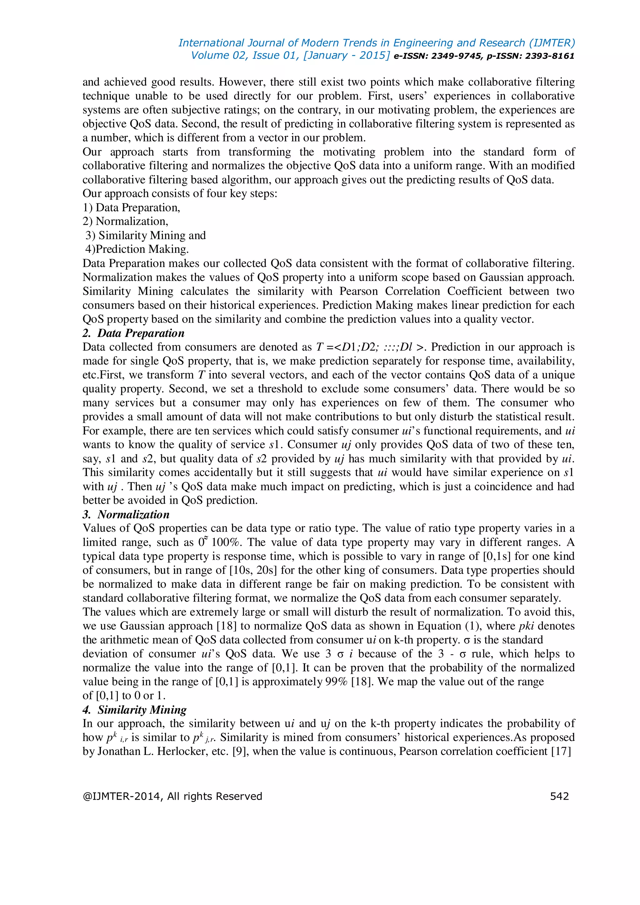 Collaborative Filtering Approach For Qos Prediction Pdf
