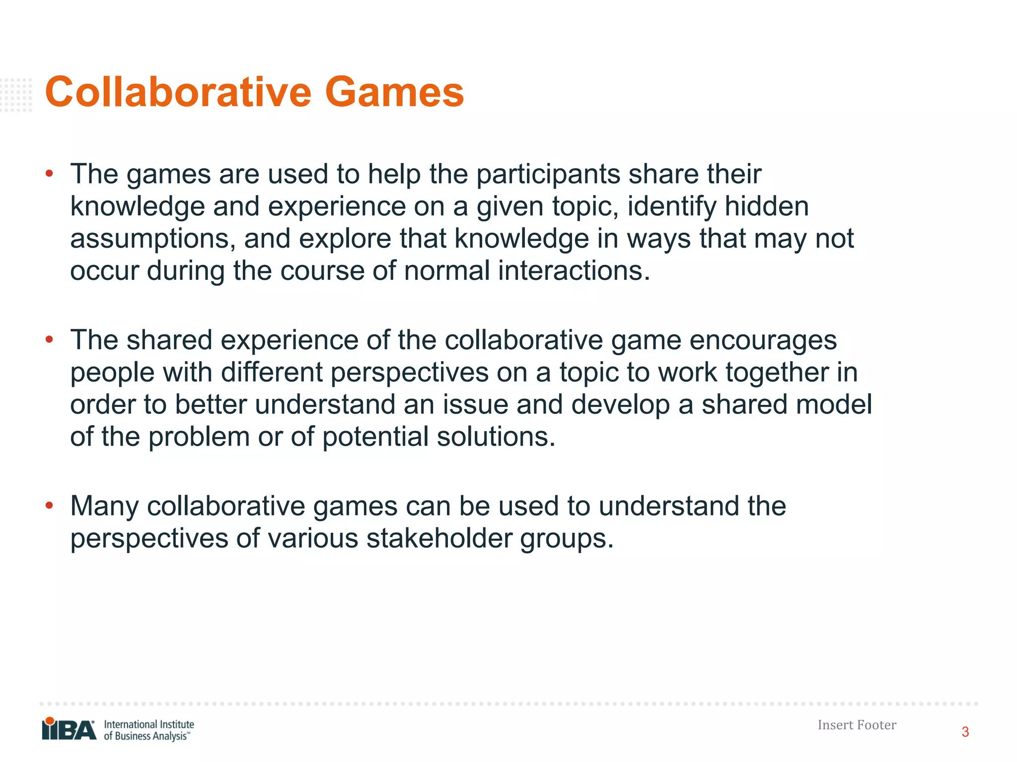 Collaborative Games | PDF