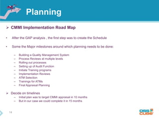 Learning from experience: Collaborative Journey towards CMMI | PPT