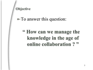 Collaborative km-from-seci-model-tiim | PPTX | Computer Software and Applications | Computing