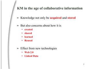 Collaborative km-from-seci-model-tiim | PPTX | Computer Software and Applications | Computing