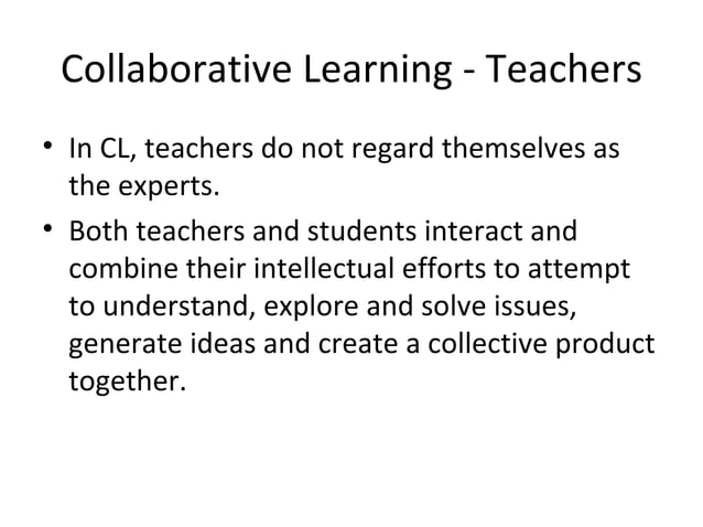 Collaborative Learning | PPT
