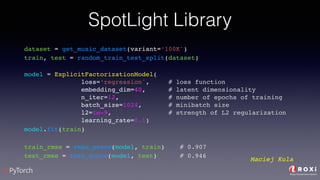 Collaborative Recommender System for Music using PyTorch | PDF