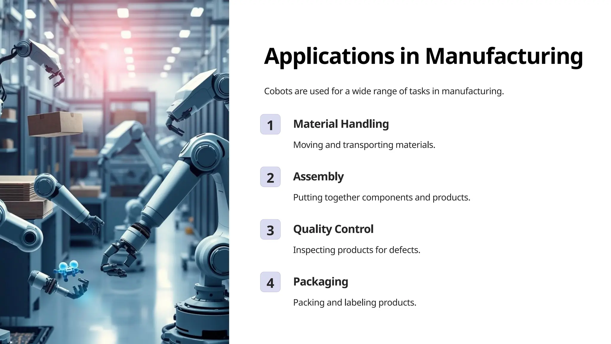 Collaborative-Robots-The-Future-of-Manufacturing.pptx | Robotics | Technology & Computing