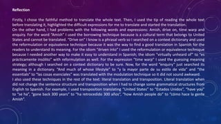 Collaborative activity task 3 Translation Techniques | PPTX