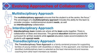 Collaborative approaches in special education | PPTX