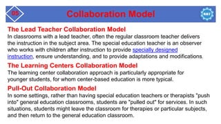 Collaborative approaches in special education | PPTX