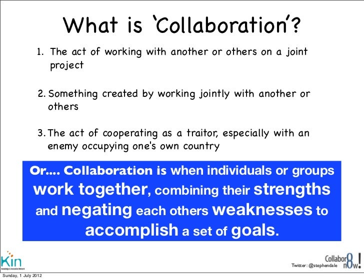 Collaborative behaviours