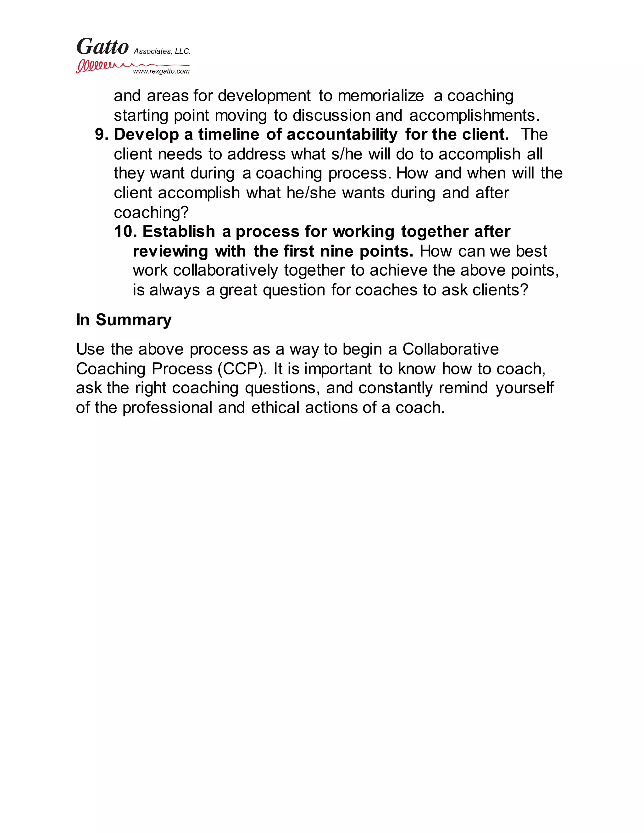 Collaborative coaching | PDF