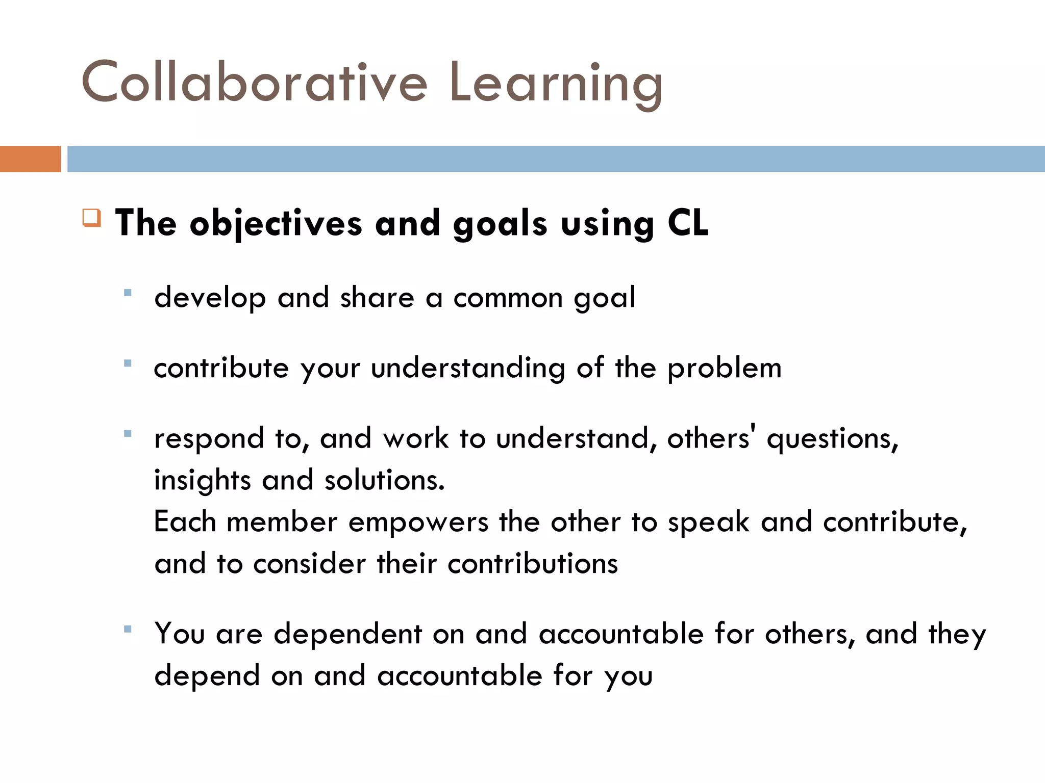 Collaborative, cooperative, active learning | PPT