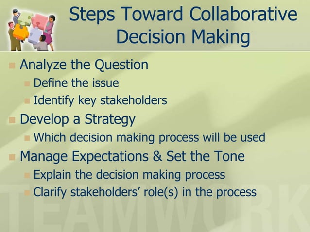 Collaborative Decision Making | PPTX | Business | Business and Finance