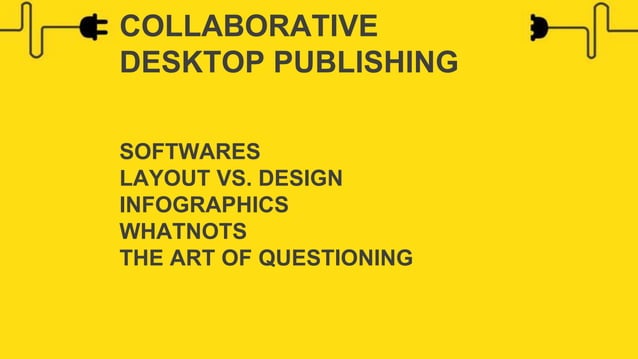 COLLABORATIVE DESKTOP NEWS PUBLISHING.pptx | Desktop Publishing | Computer Software and Applications