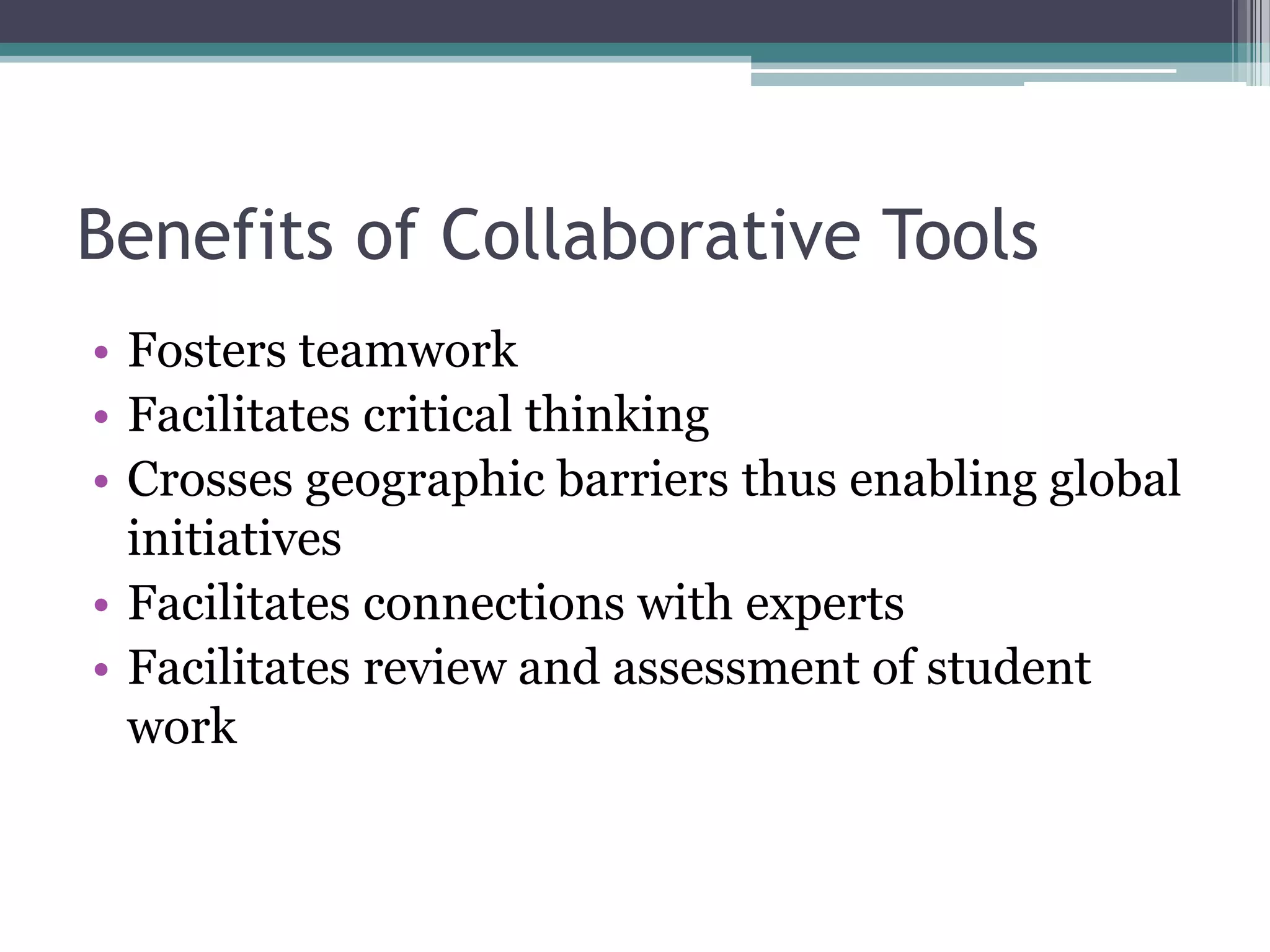 Collaborative Environments | PPTX