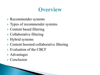 Collaborative filtering | PPTX