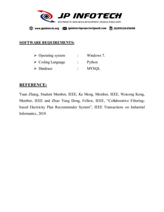 Collaborative Filtering-based Electricity Plan Recommender System | DOCX