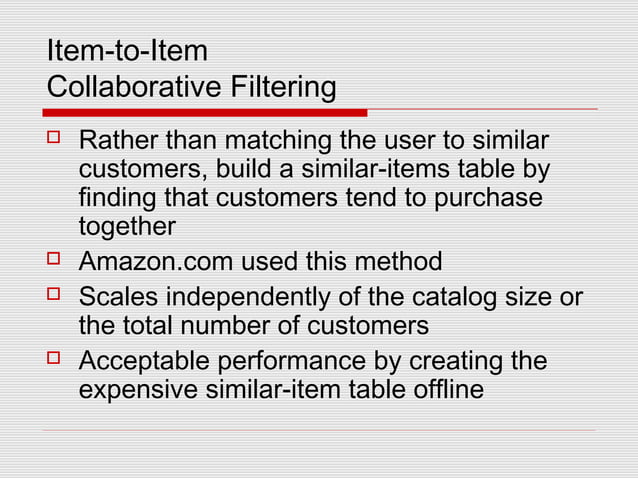 Collaborative filtering hyoungtae cho | PPT