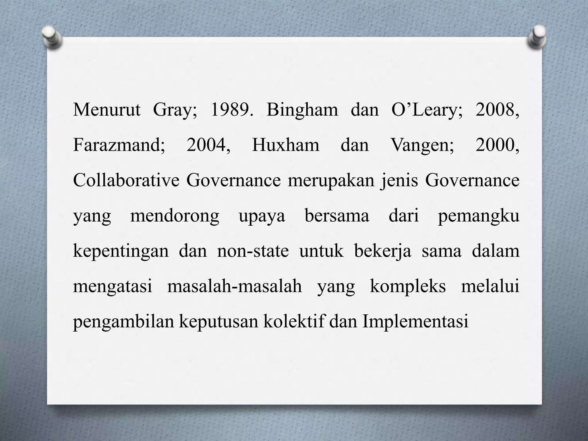 Collaborative governance | PPTX