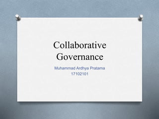Collaborative governance | PPTX