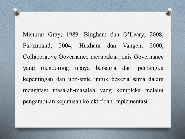 Collaborative governance | PPTX