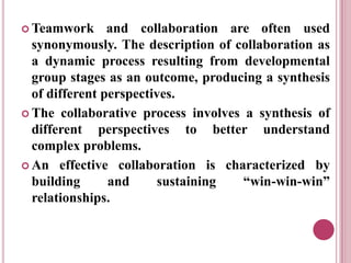 Collaborative issues in nursing | PPTX