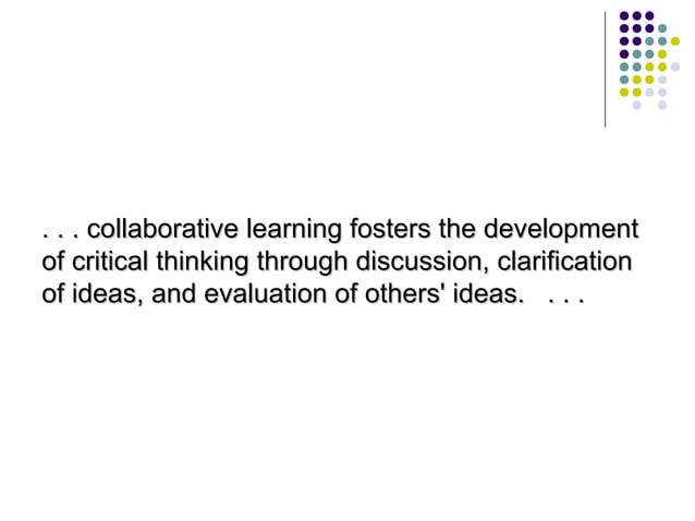 Collaborative learning | PPT
