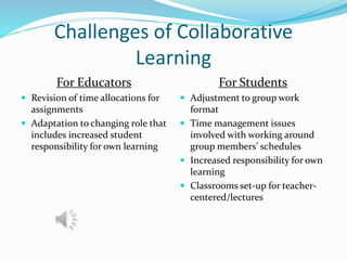 Collaborative learning | PPTX | Education