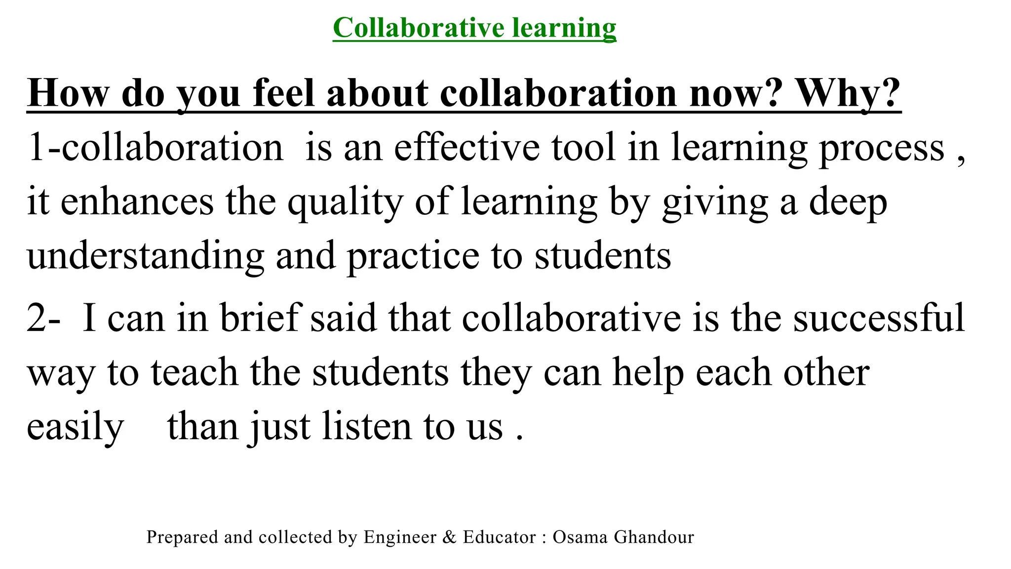 Collaborative learning | PPT