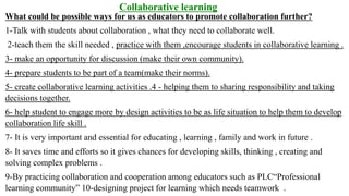 Collaborative learning | PPT