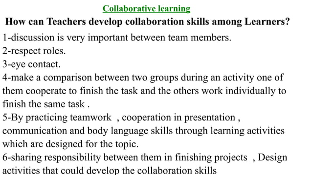 Collaborative learning | PPT