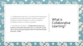 Collaborative learning | PPT