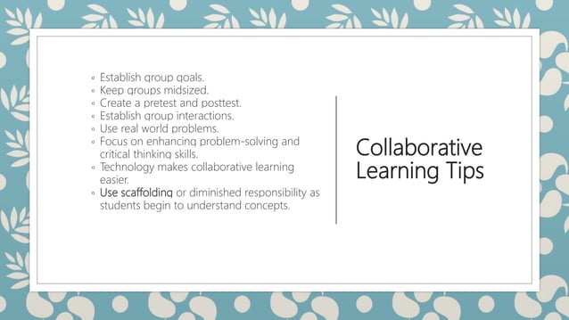 Collaborative learning | PPT