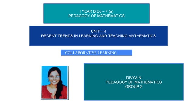 Collaborative learning divya.n | PPT