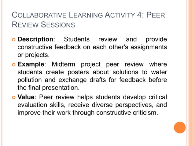 Collaborative Learning Activities on Water Pollution.pptx | Environment ...