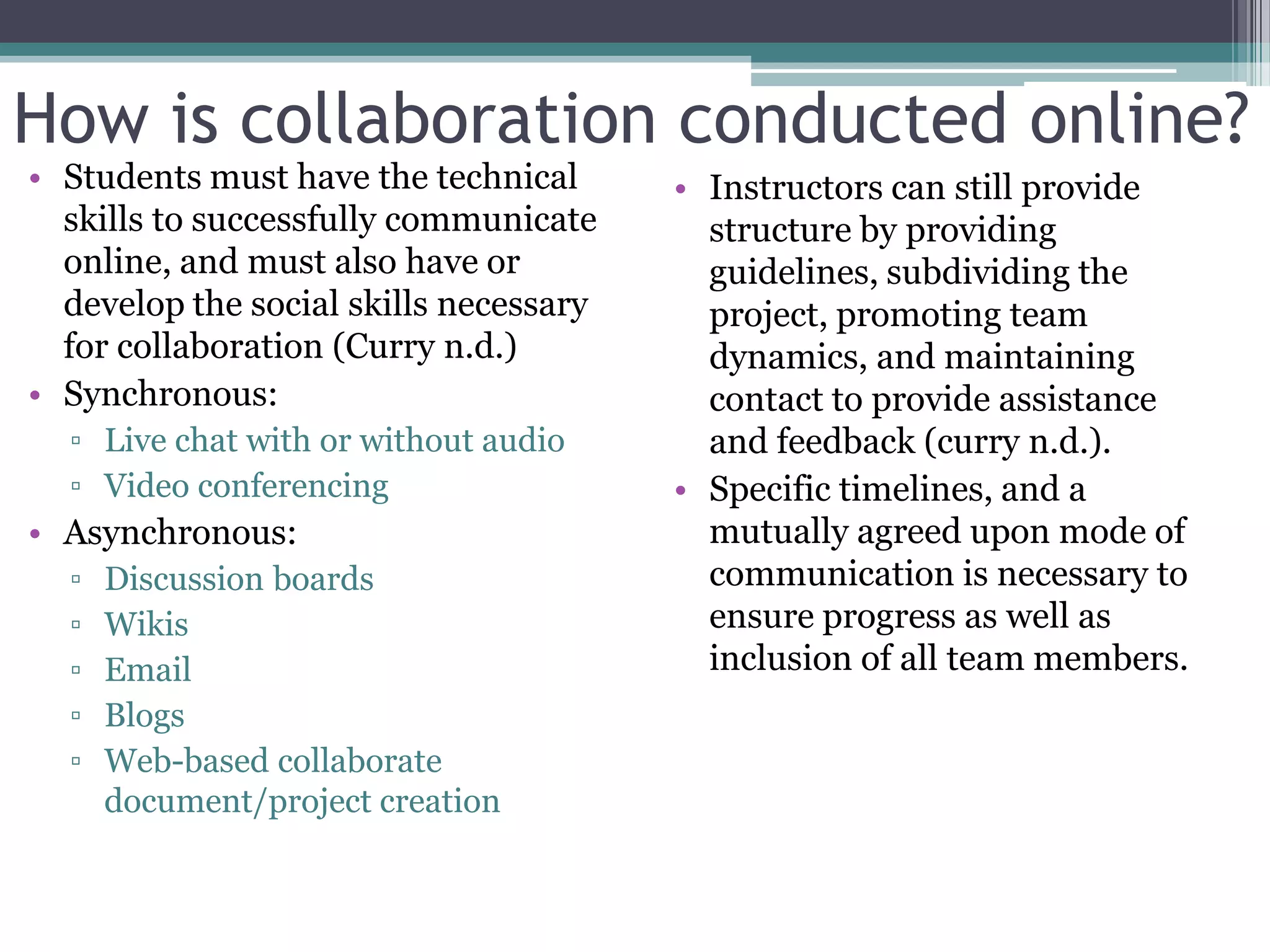 Collaborative learning and assessment | PPTX