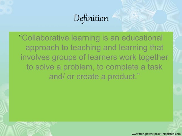 Collaborative learning approach | PPT
