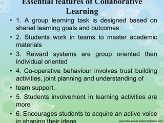 Collaborative learning approach | PPT