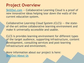Collaborative learning cloud. Marketing | PDF